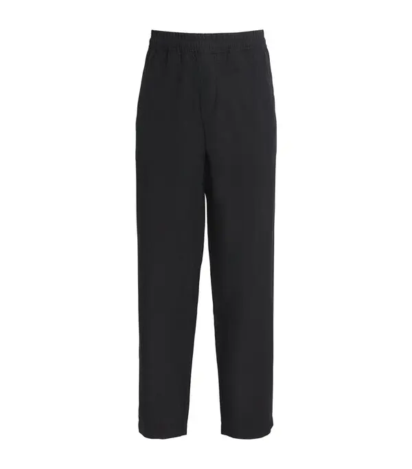 7 For All Mankind Lyocell-blend Elasticated Trousers - Black