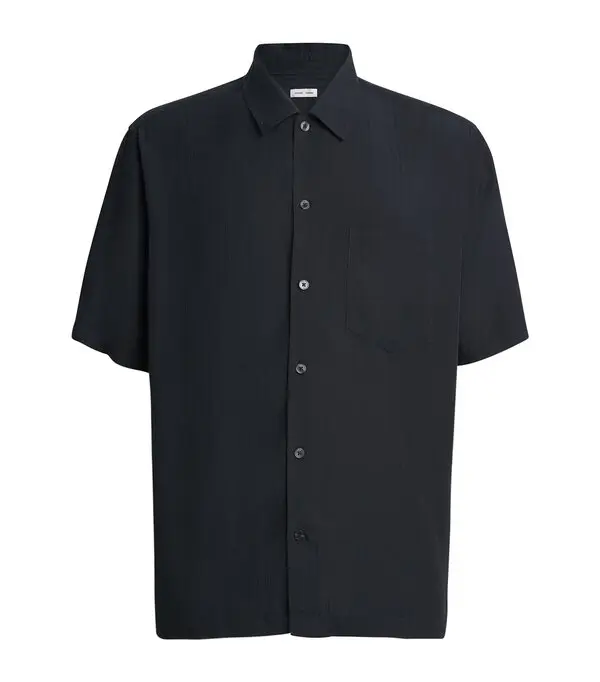 SAMSOE SAMSOE Lyocell Vertical-stitch Shirt