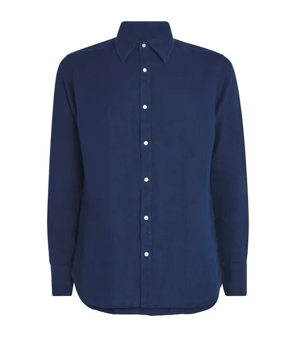 Oliver Spencer Linen Conduit Classic Shirt - Navy