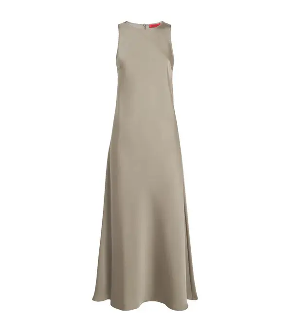 Max & Co. Satin Sleeveless Midi Dress