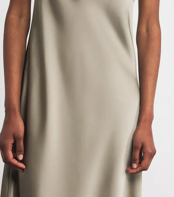 Max & Co. Satin Sleeveless Midi Dress