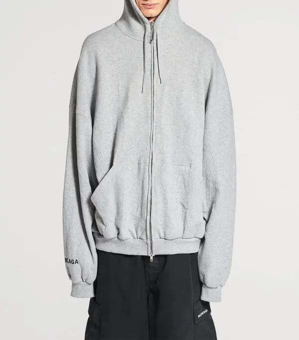 Balenciaga Oversized Cotton Alien Hoodie