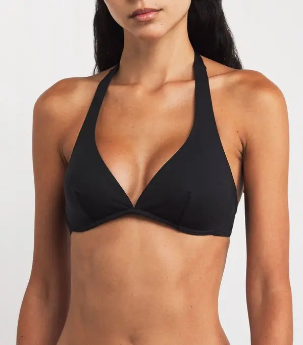 ERES Initiale Underwired Halterneck Bikini Top - Black