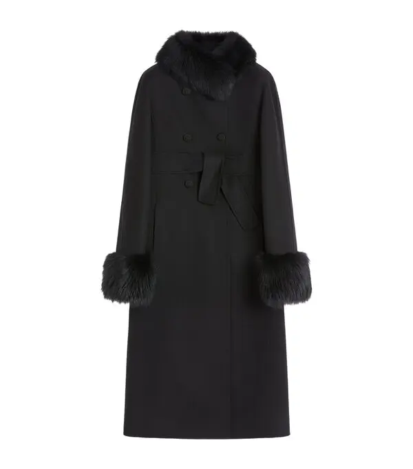 Valentino Garavani Virgin Wool-cashmere Coat - Black