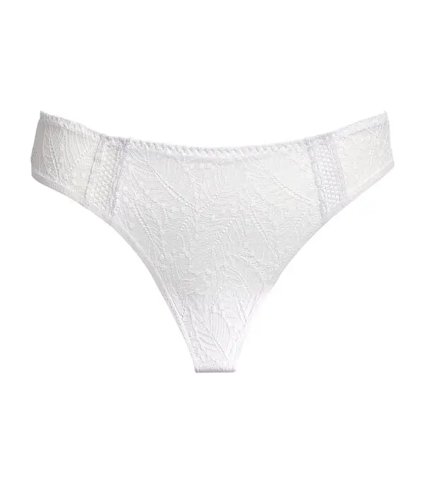 Simone Perele Lace-trim Comète Briefs - White