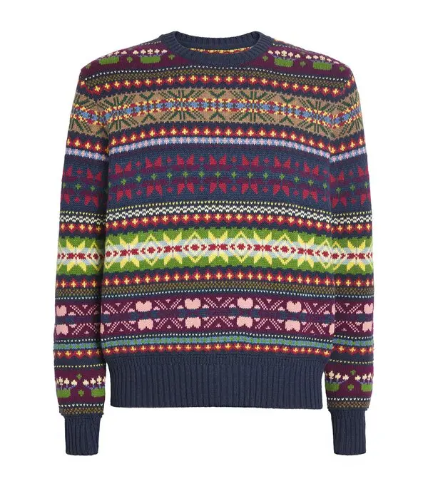 Polo Ralph Lauren Cotton-wool-linen Aztec Sweater