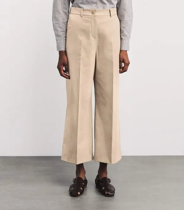 Max Mara Cotton Straight Trousers