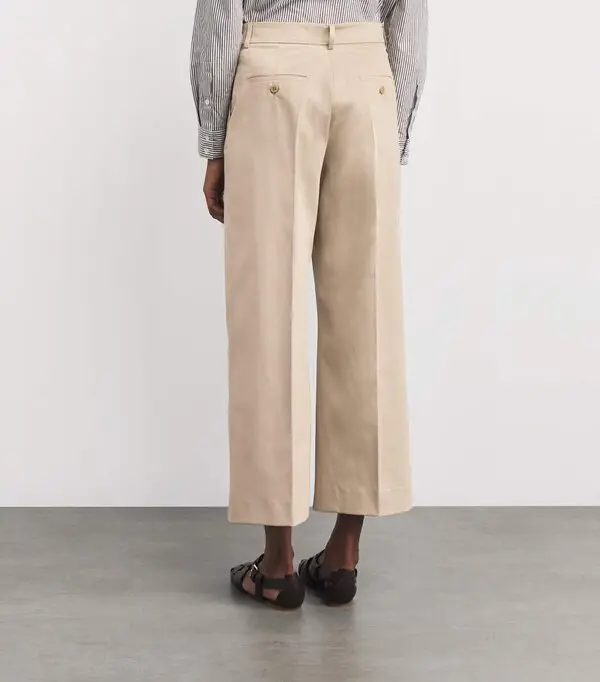 Max Mara Cotton Straight Trousers