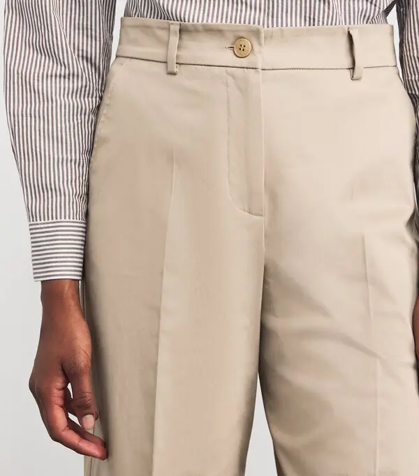 Max Mara Cotton Straight Trousers