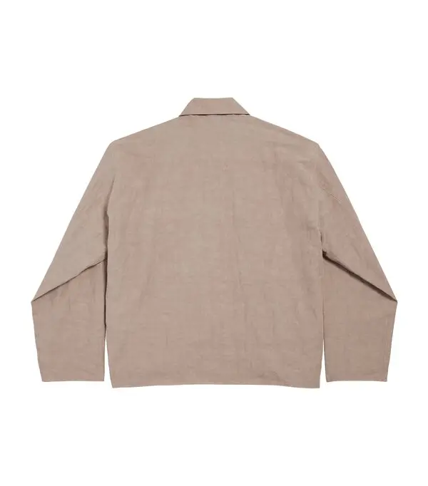 Balenciaga Cotton-linen Embroidered Jacket