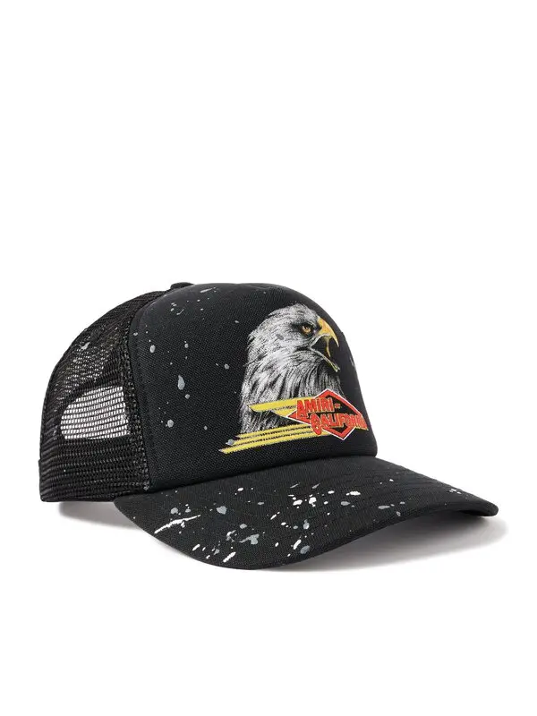 Amiri black baseball cap with paint splash print 197916100235_MAIN_1600x.jpg?v=  main image 4