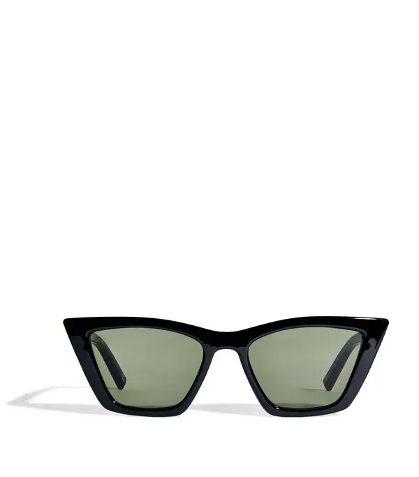 Le Specs Velodrome Cat Eye Sunglasses - Black