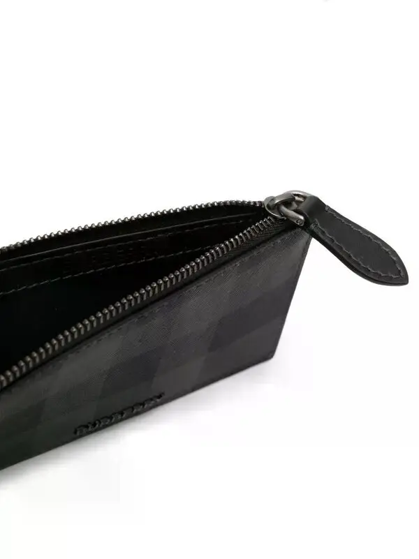 Burberry Logo-plaque Check-pattern Wallet
