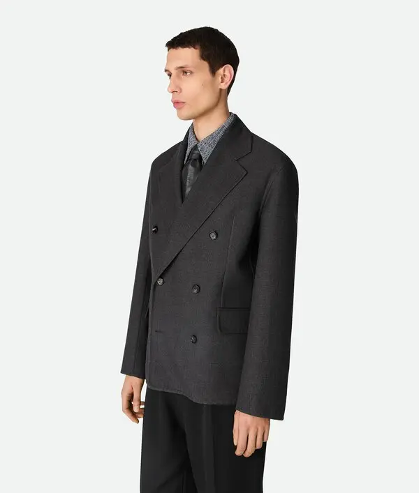 BOTTEGA  VENETA Splitable Wool Double-breasted Jacket