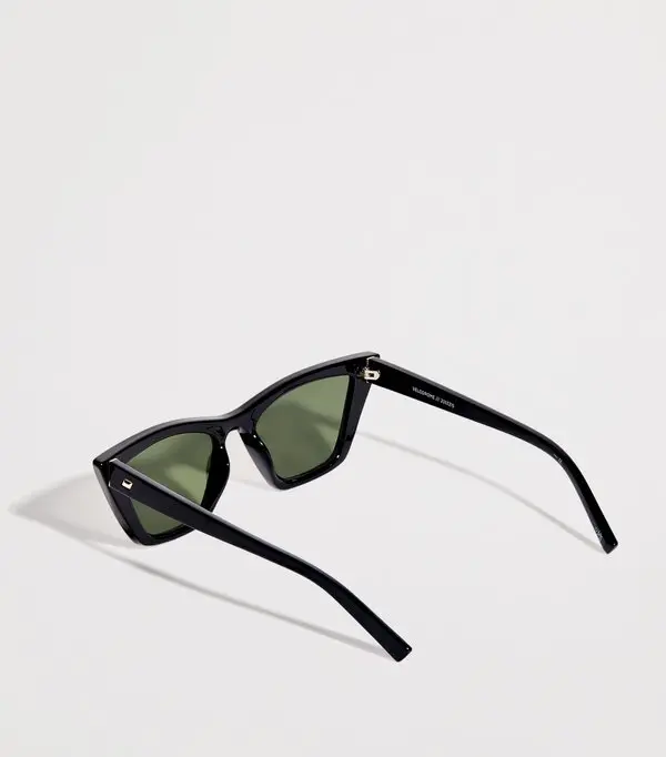 Le Specs Velodrome Cat Eye Sunglasses - Black