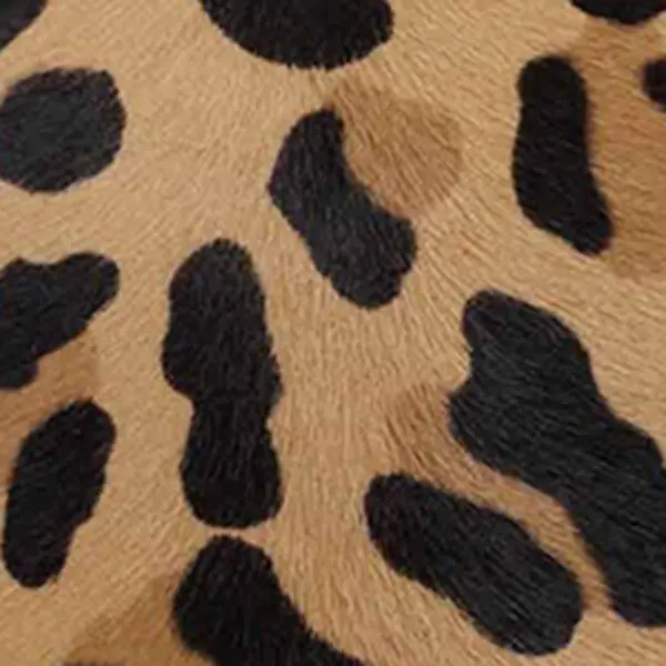 Alaïa Leather Leopard Print Le Teckel Clutch - Brown