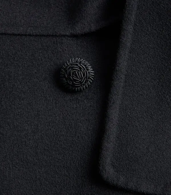 Valentino Garavani Virgin Wool-cashmere Belted Fur Coat