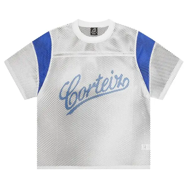 CORTEIZ Open Mesh Panel Jersey - White
