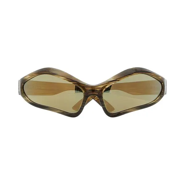 Balenciaga Fennec Oval Sunglasses - Brown