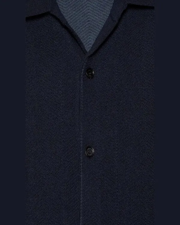 MAURIZIO BALDASSARI Herringbone Knit Overshirt