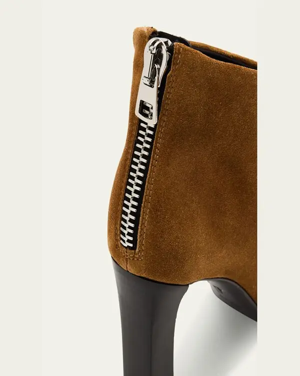GIUSEPPE ZANOTTI Suede Ankle Booties - Moro