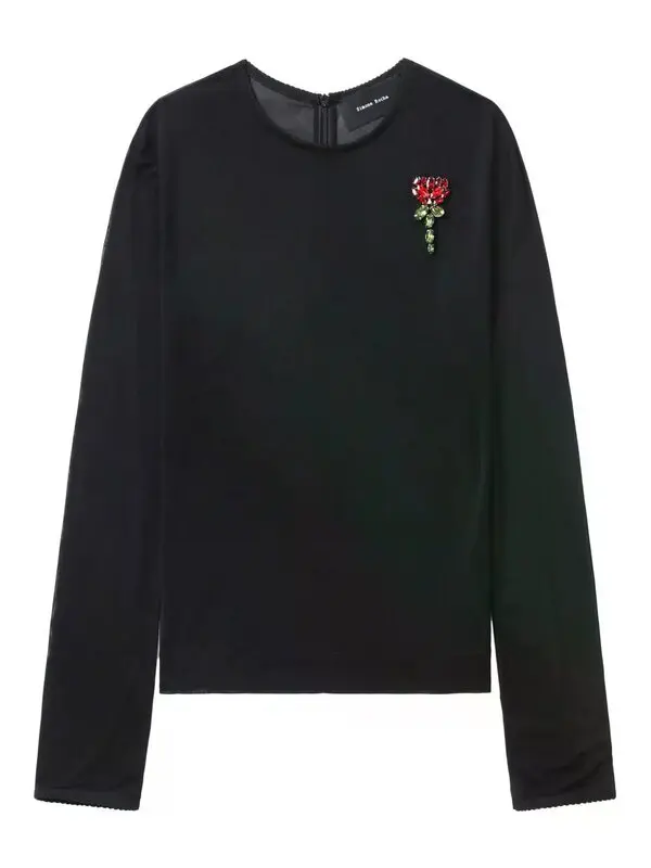 Simone Rocha Long Sleeve T-shirt - Black
