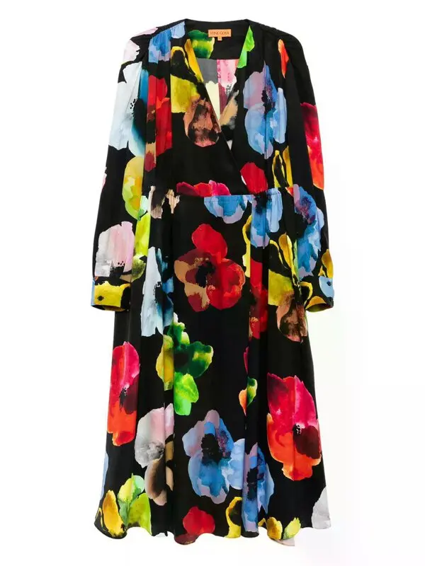 Stine Goya Floral-print Dress - Black