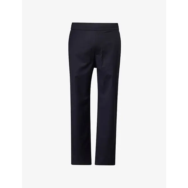 Dunhill Drawstring Tapered-leg Stretch-wool Trousers