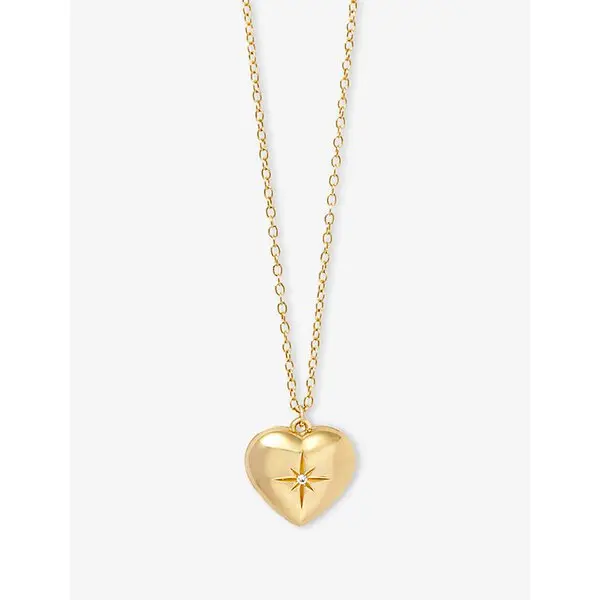 Astley Clarke Mini Heart Vermeil Locket Necklace - Gold