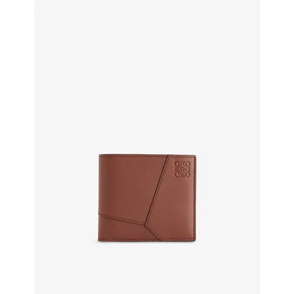 Loewe Puzzle Edge Bifold Leather Wallet - Brownie