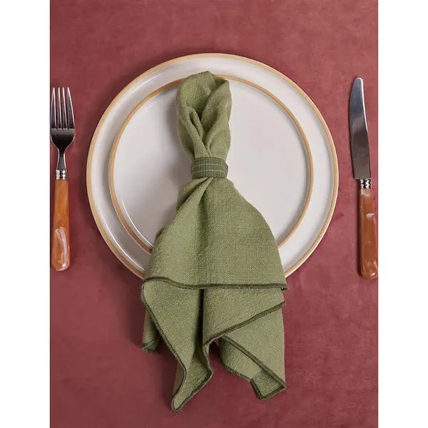 OUR PLACE Loop Cotton Table Napkins Set Of Four