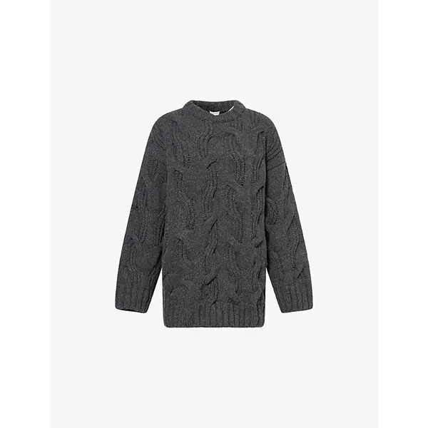 Bottega Veneta Round-neck Cable-knit Wool Jumper