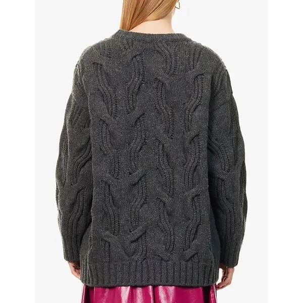 Bottega Veneta Round-neck Cable-knit Wool Jumper