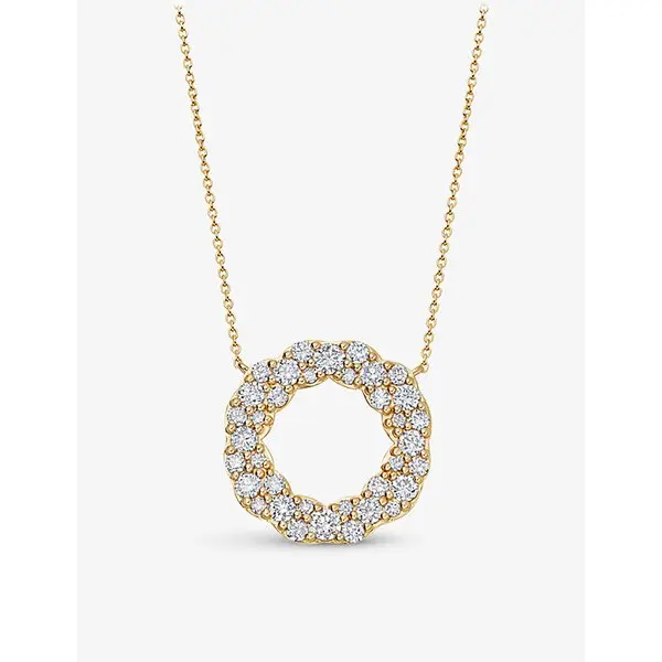 Astley Clarke Asteri Loop Diamond Pendant Necklace - 14ct Yellow Gold