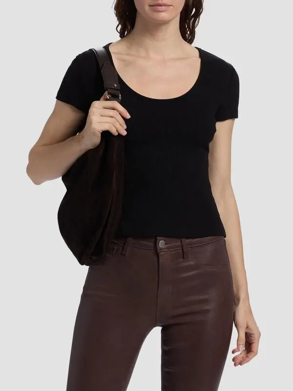 L'AGENCE Brynlee Scoopneck T-shirt