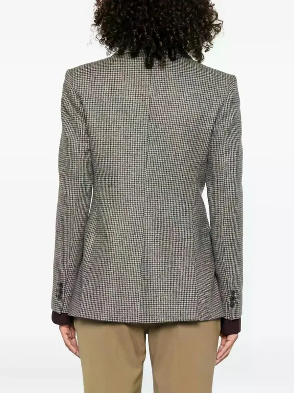 P.a.r.o.s.h Houndstooth Single-breasted Blazer - Neutrals