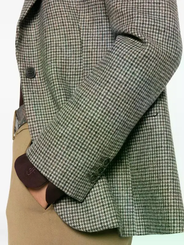 P.a.r.o.s.h Houndstooth Single-breasted Blazer - Neutrals