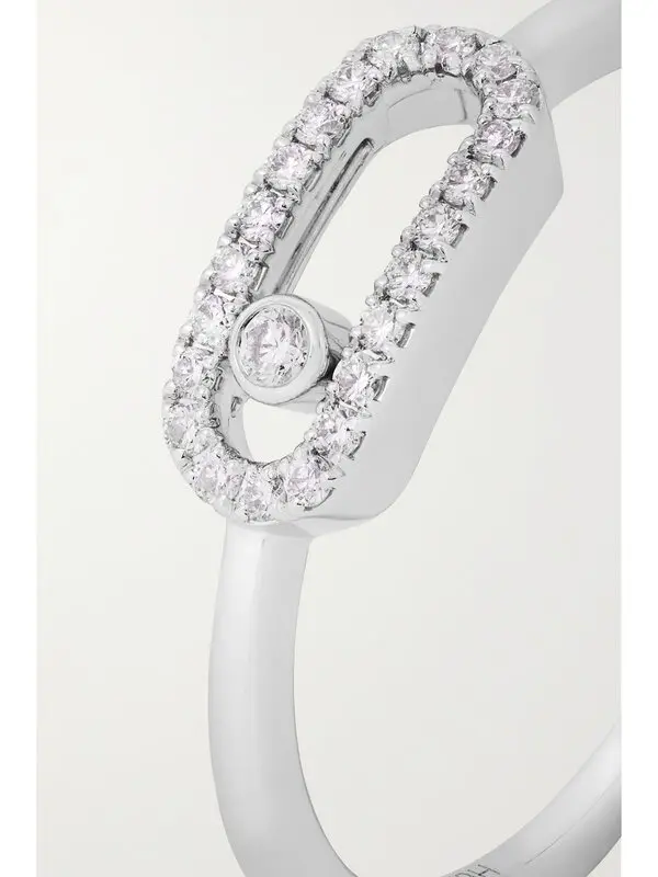 Messika Move Uno 18-karat White Gold Diamond Ring