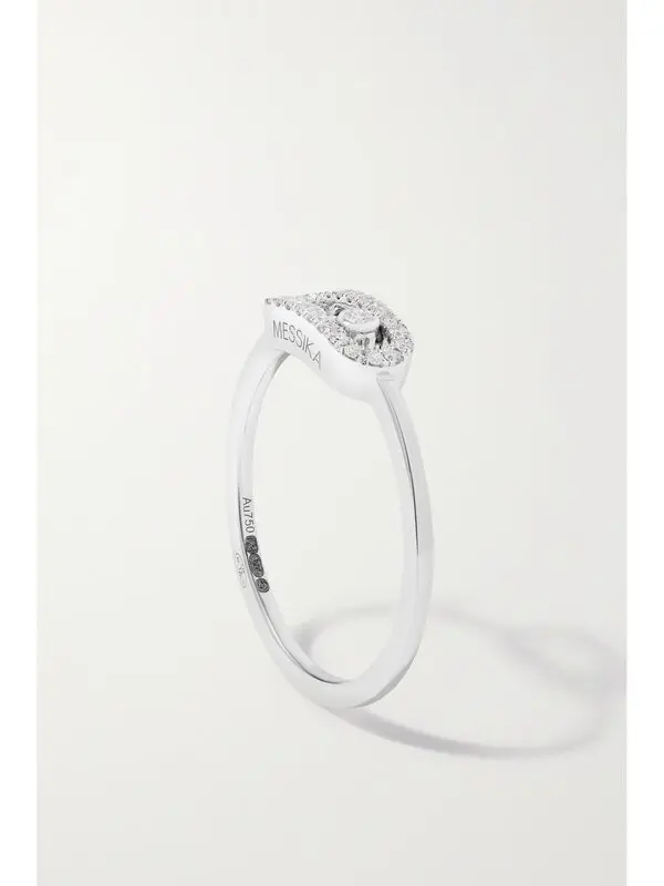 Messika Move Uno 18-karat White Gold Diamond Ring