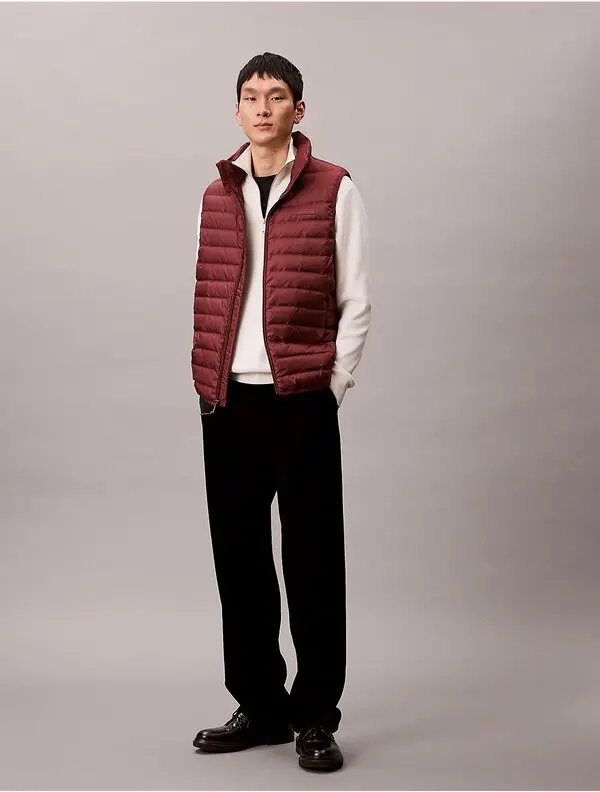 Calvin Klein Nylon Puffer Vest - Academic Red