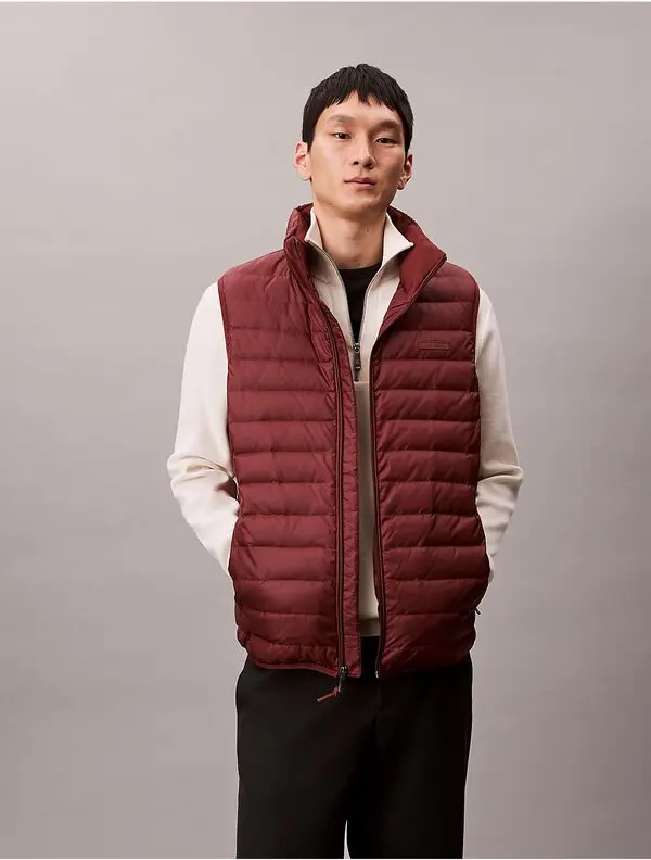 Calvin Klein Nylon Puffer Vest - Academic Red