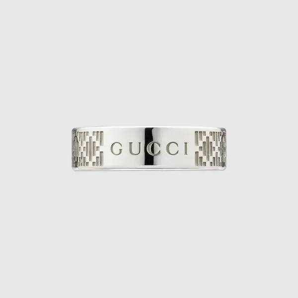 Gucci Diamante Engraved Ring - One-color