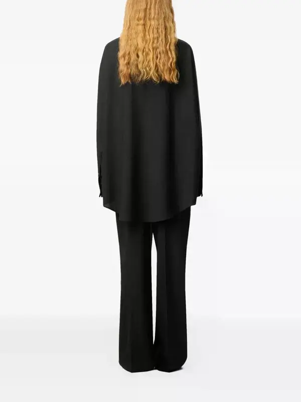 AMI Paris Bandana-collar Wool Blouse