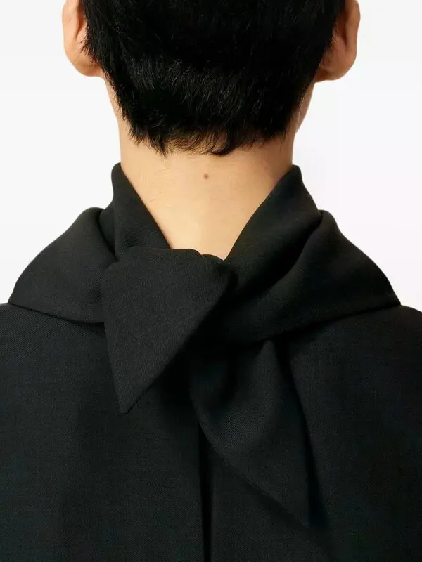 AMI Paris Bandana-collar Wool Blouse