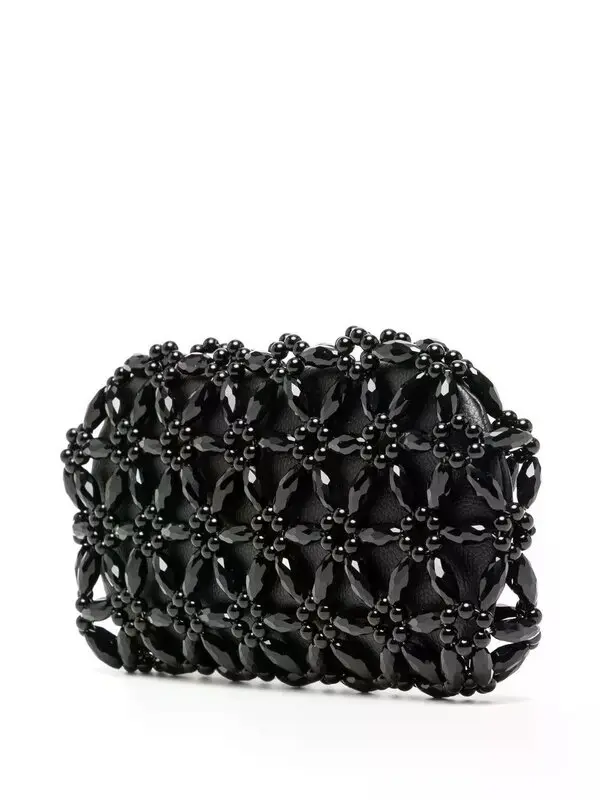 0711 TBILISI Faceted Bead-embellished Clutch Bag