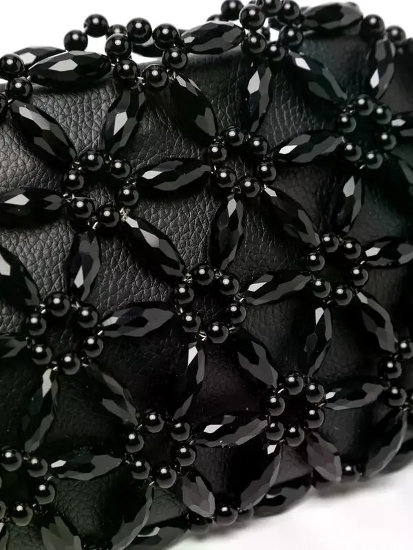 0711 TBILISI Faceted Bead-embellished Clutch Bag