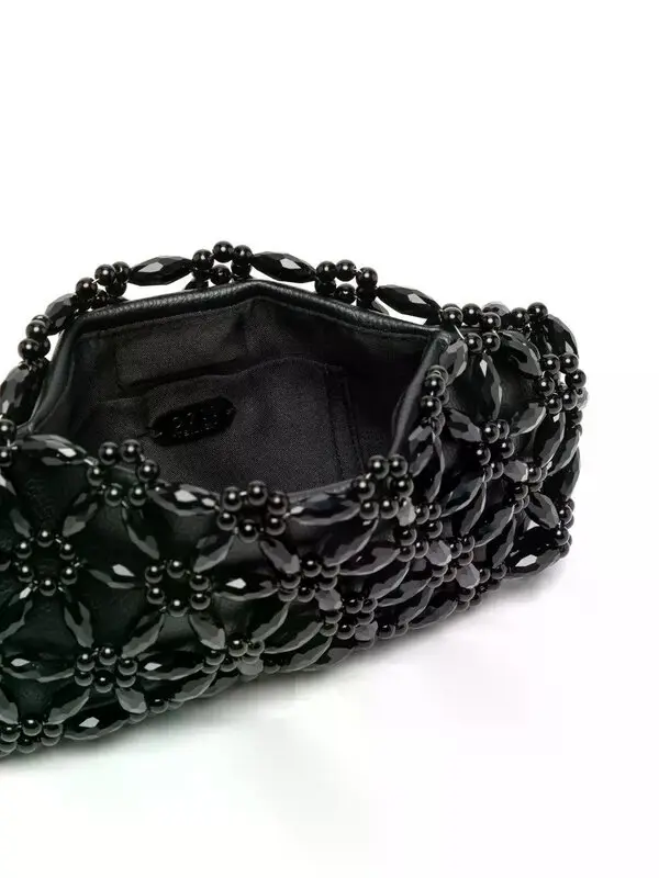 0711 TBILISI Faceted Bead-embellished Clutch Bag