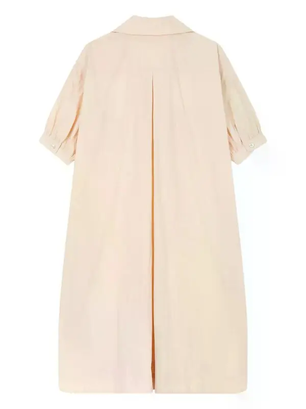 STUDIO TOMBOY Shirt-collar Puff-sleeve Dress