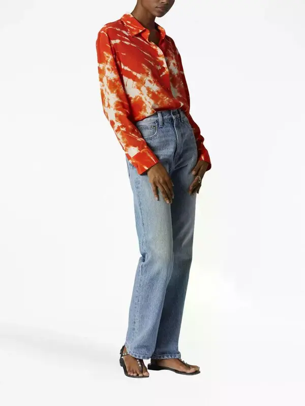Equipment Tie-dye Silk Shirt