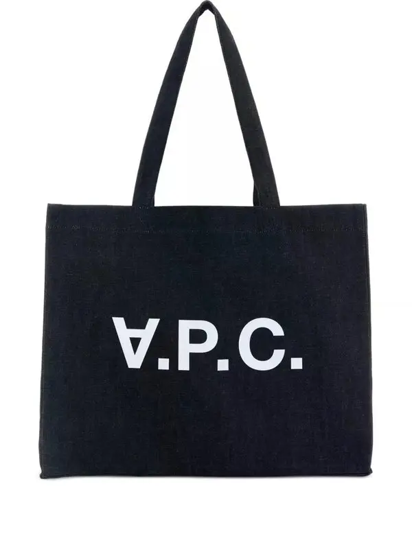 A.p.c. Logo-detail Tote - Blue